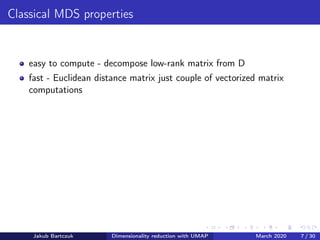 Dimensionality reduction with UMAP | PDF
