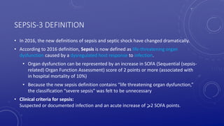 Detection of sepsis and septic shock | PPTX