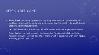 Detection of sepsis and septic shock | PPTX