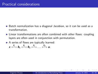 An introduction on normalizing flows | PDF
