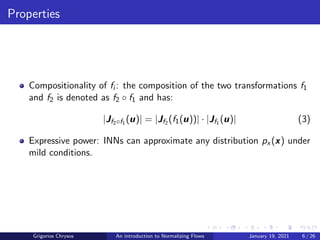 An introduction on normalizing flows | PDF