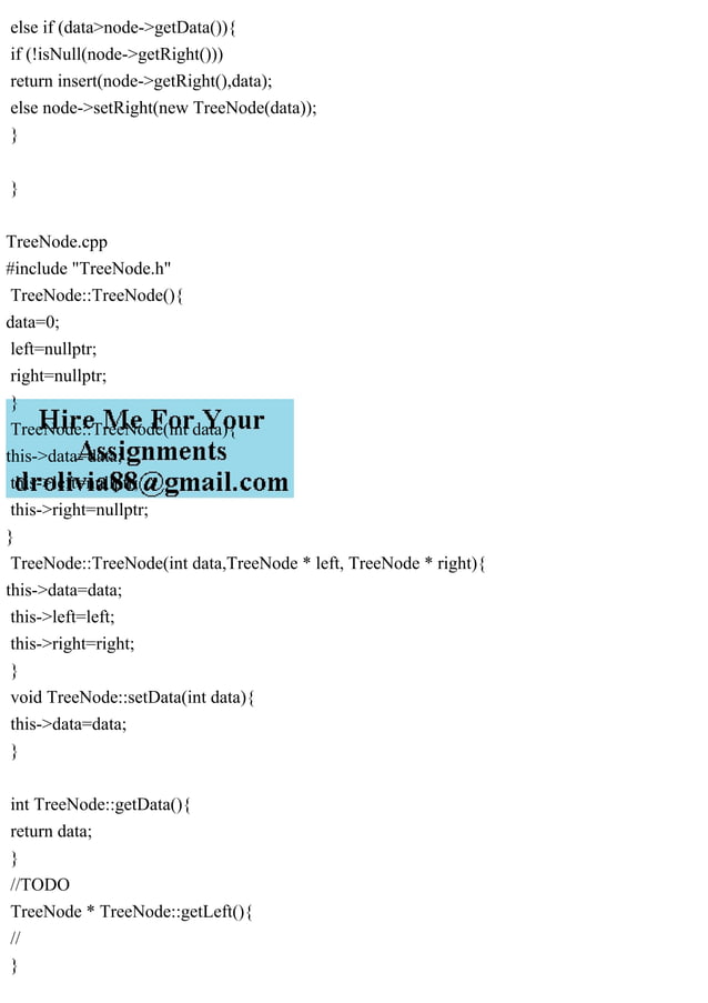 Maincppinclude Treenodeh Given Void Inordertraversalpdf 