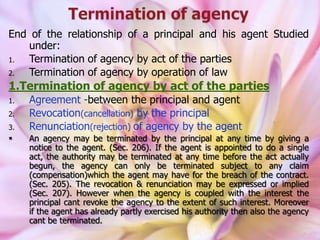 Main contract of agency1 | PPT