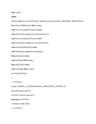 main-cpp file #include -iostream- #include -vector- #include -Date-h.docx