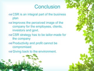 Corporate social responsibility | PPTX