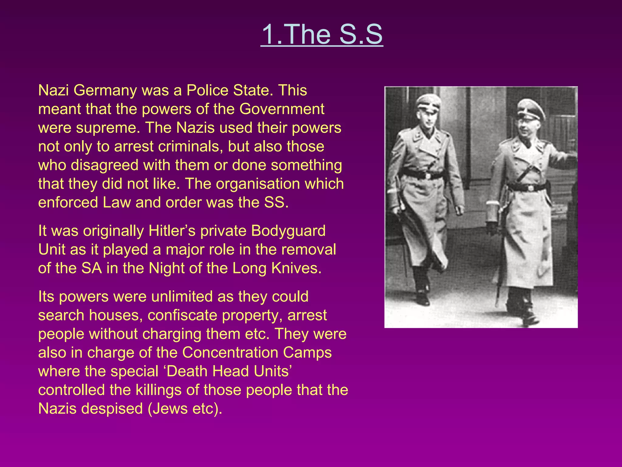 Main Features of Nazi Germany | PPT