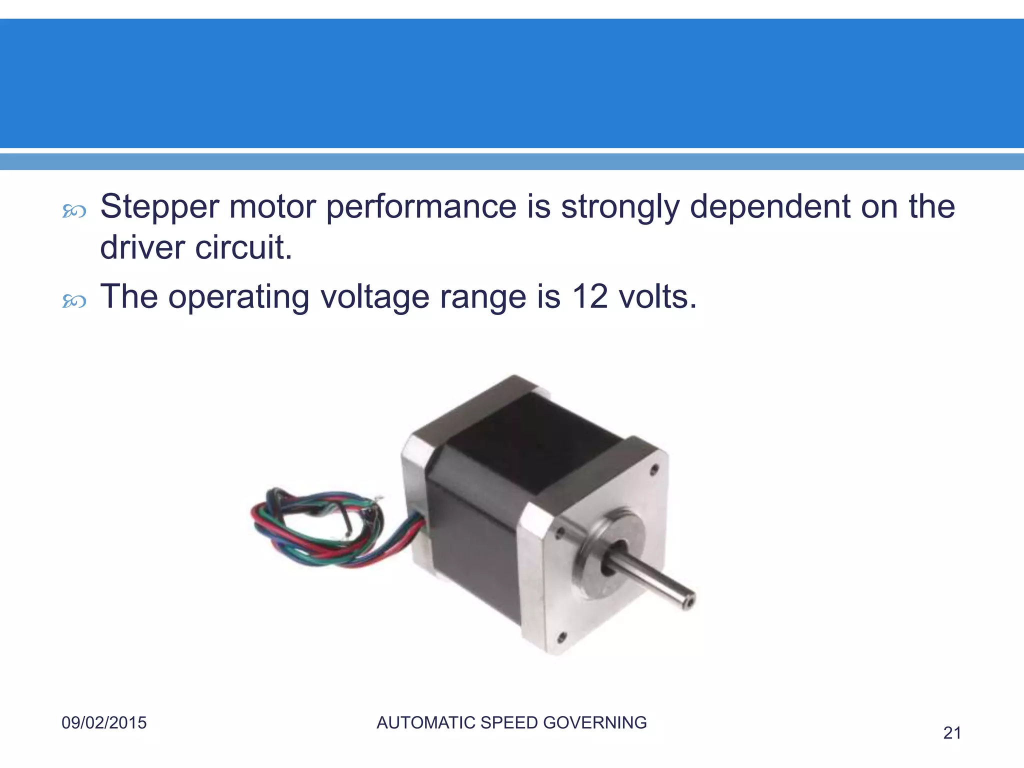 Automatic speed controller in real time vehicles. | PPTX