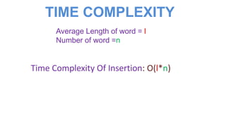 Trie Data Structure | PPTX