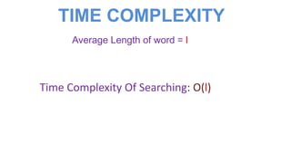 Trie Data Structure | PPTX