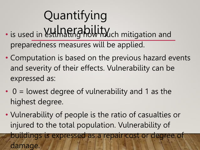 MAIN-TYPES-OF-VULNERABILITY week 4.pptx | Environment | Science