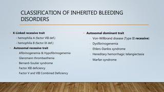 Inherited Bleeding Disorders | PPT