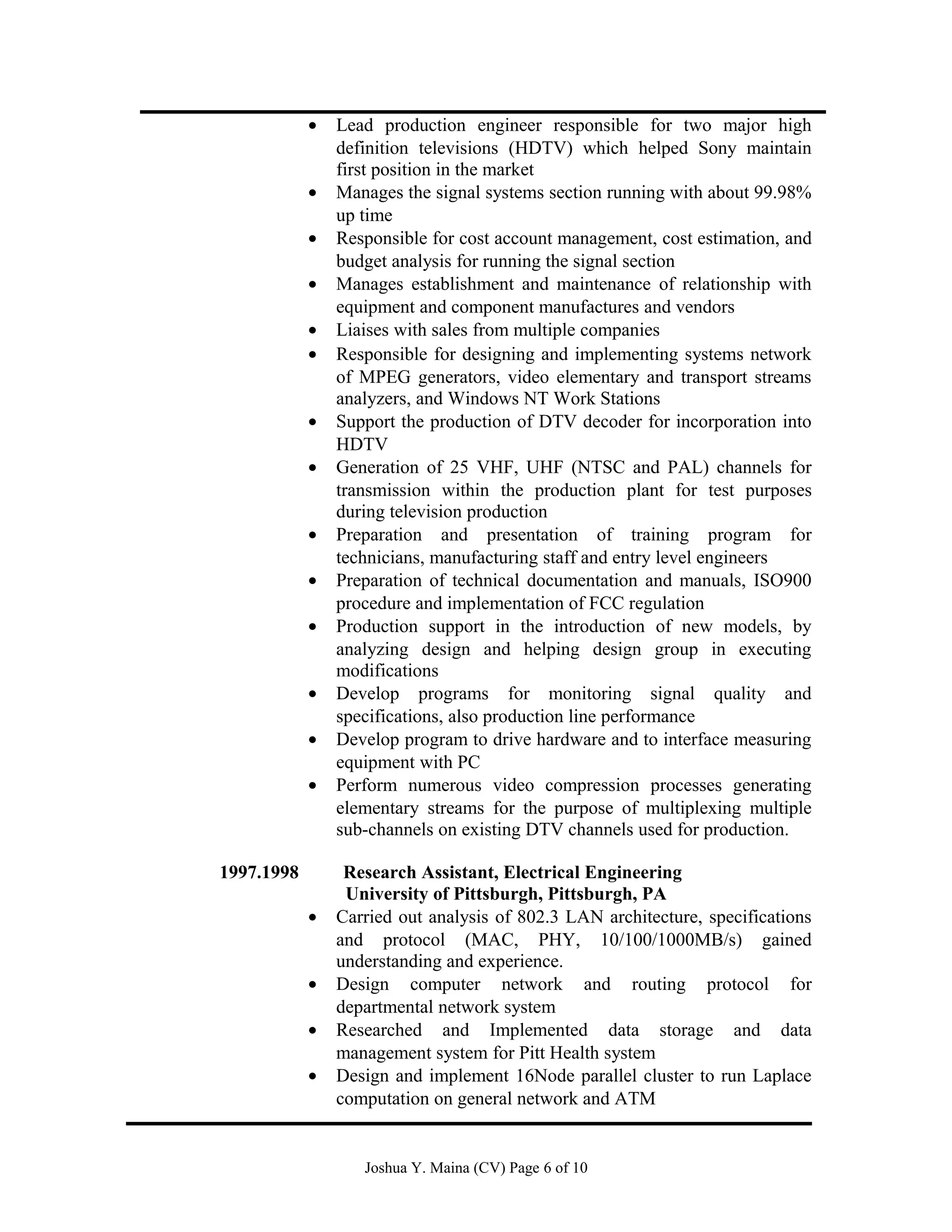 Maina curriculumvitae | PDF