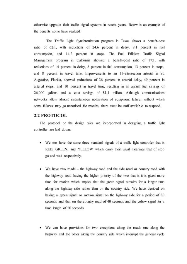 design of FPGA based traffic light controller system | DOCX