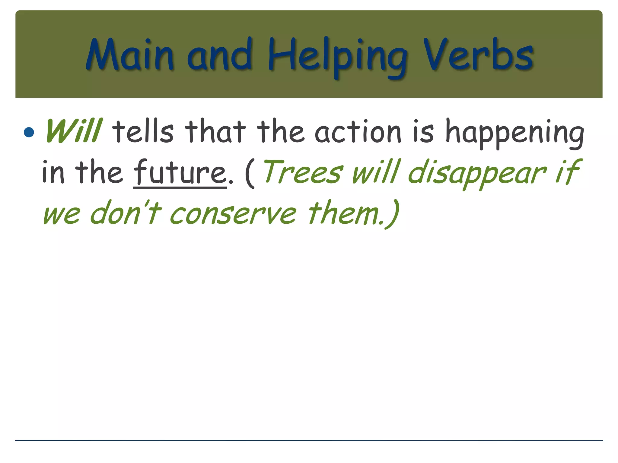 Main and helping verbs lesson | PPTX
