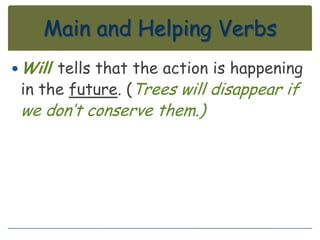 Main and helping verbs lesson | PPTX