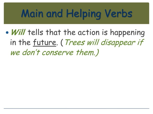 Main and helping verbs lesson | PPTX