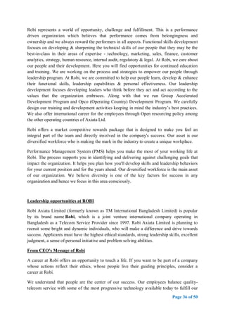 Main body (The management functions of Robi Axiata ltd. ) | PDF
