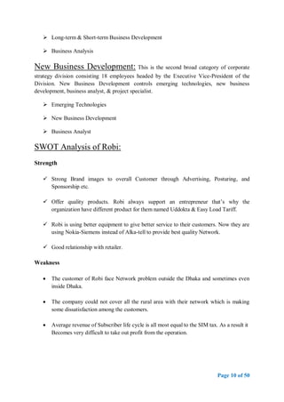 Main body (The management functions of Robi Axiata ltd. ) | PDF