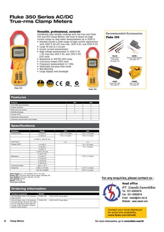 katalog Fluke-test-tools-Siwali Swantika | PDF