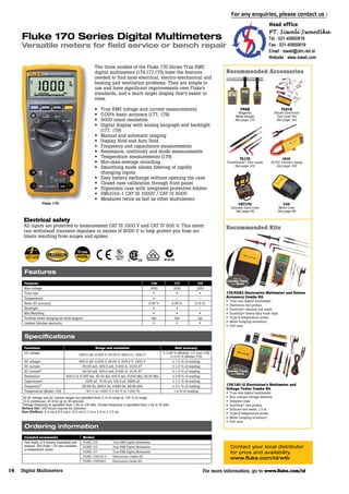 katalog Fluke-test-tools-Siwali Swantika | PDF