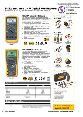 katalog Fluke-test-tools-Siwali Swantika | PDF