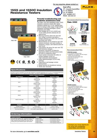 katalog Fluke-test-tools-Siwali Swantika | PDF