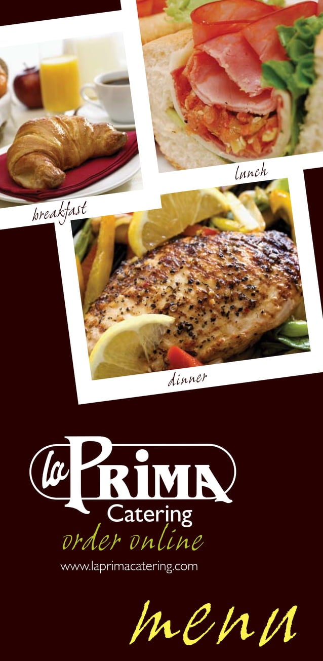 La Prima Catering Menu | PDF