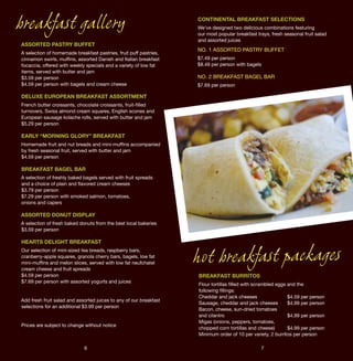La Prima Catering Menu | PDF