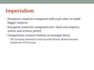 Main causes of wwi ppt | PPTX