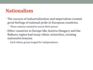 Main causes of wwi ppt | PPTX