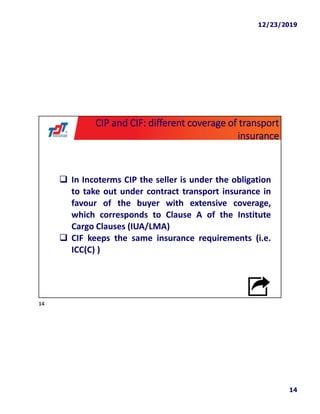 Main changes in incoterms 2020 | PDF