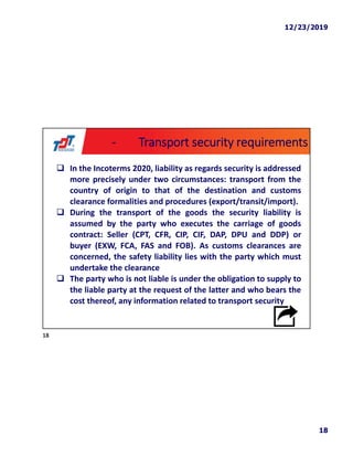 Main changes in incoterms 2020 | PDF
