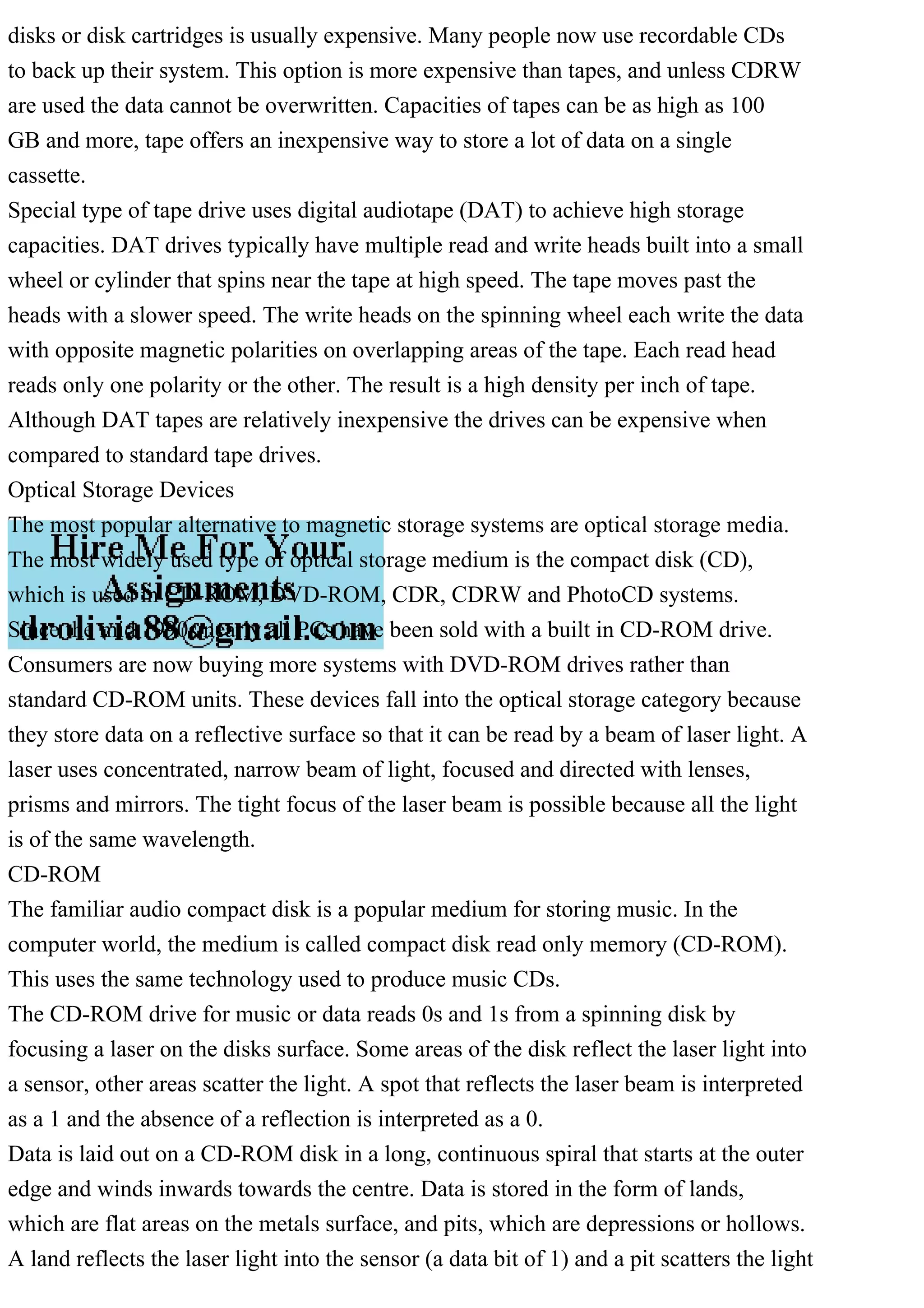Main components of a computerMultimedia devicesOther peripheral .pdf | Data Storage and ...