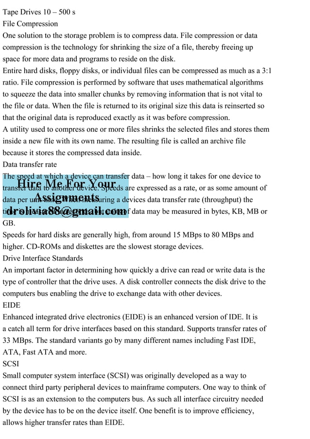 Main components of a computerMultimedia devicesOther peripheral .pdf | Data Storage and ...