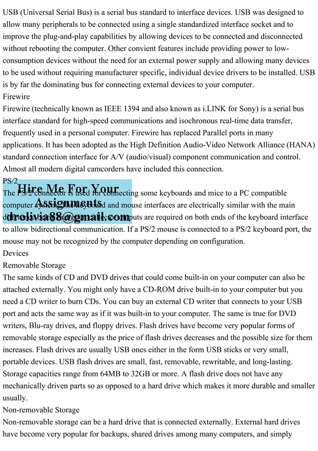 Main components of a computerMultimedia devicesOther peripheral .pdf | Data Storage and ...
