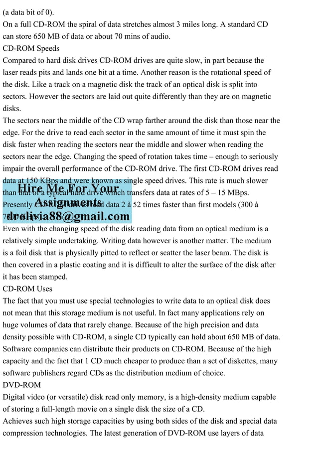 Main components of a computerMultimedia devicesOther peripheral .pdf | Data Storage and ...