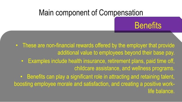 Main components of Compensation AND PAY RATES DETERMINATION | PPT