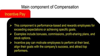 Main components of Compensation AND PAY RATES DETERMINATION | PPT