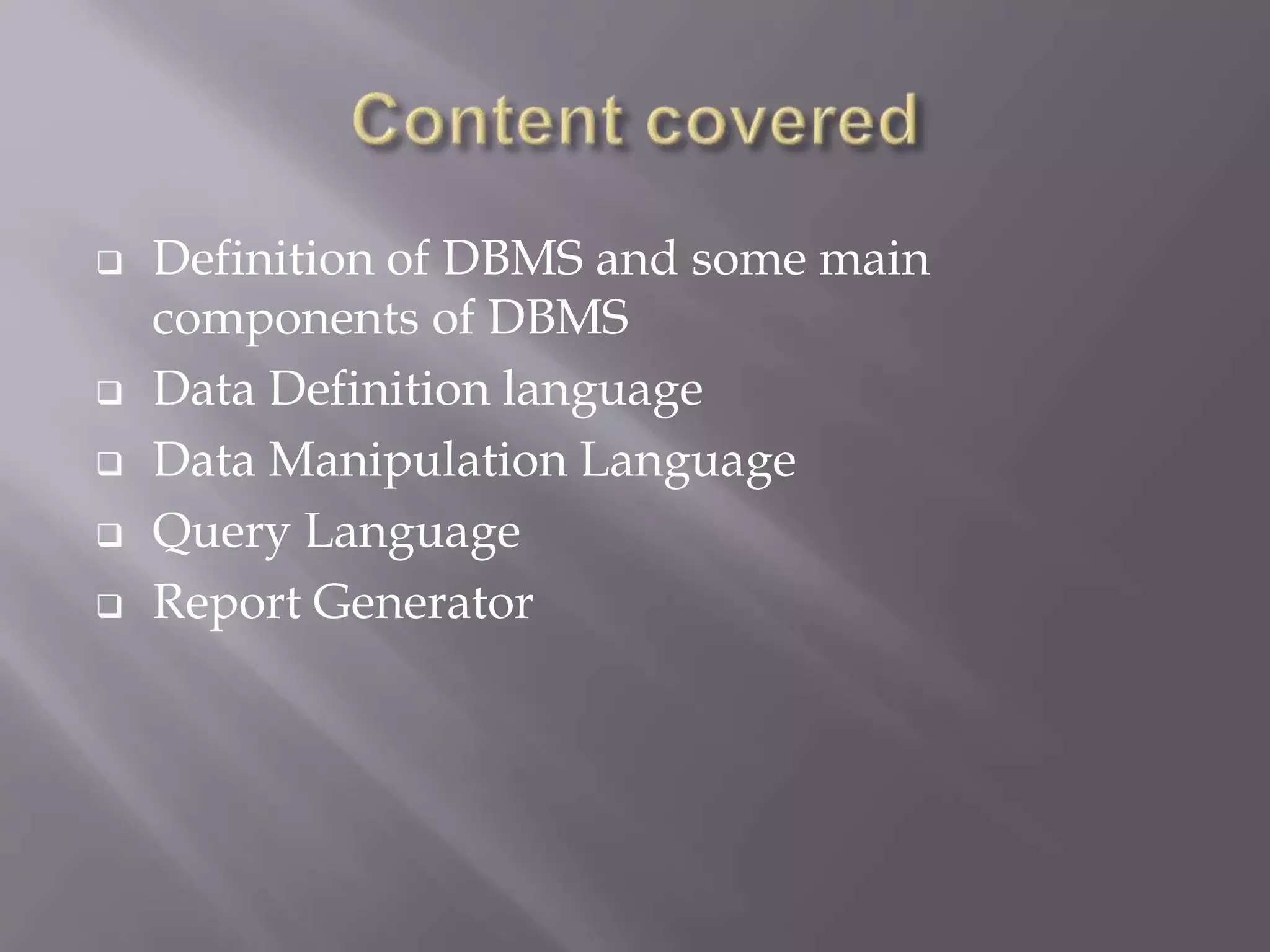 Main Components Of Database Management Systems.pptx | Databases ...