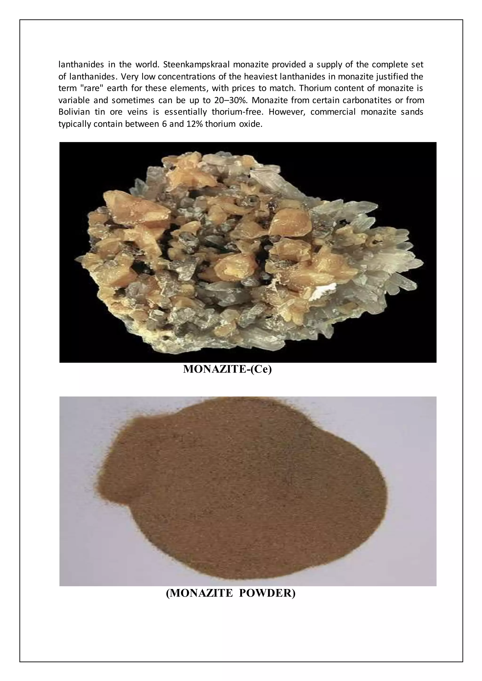 MONAZITE PROCESSING PLANT AT IREL CHATTRAPUR OVERVIEW BY JIBAN NATH ...