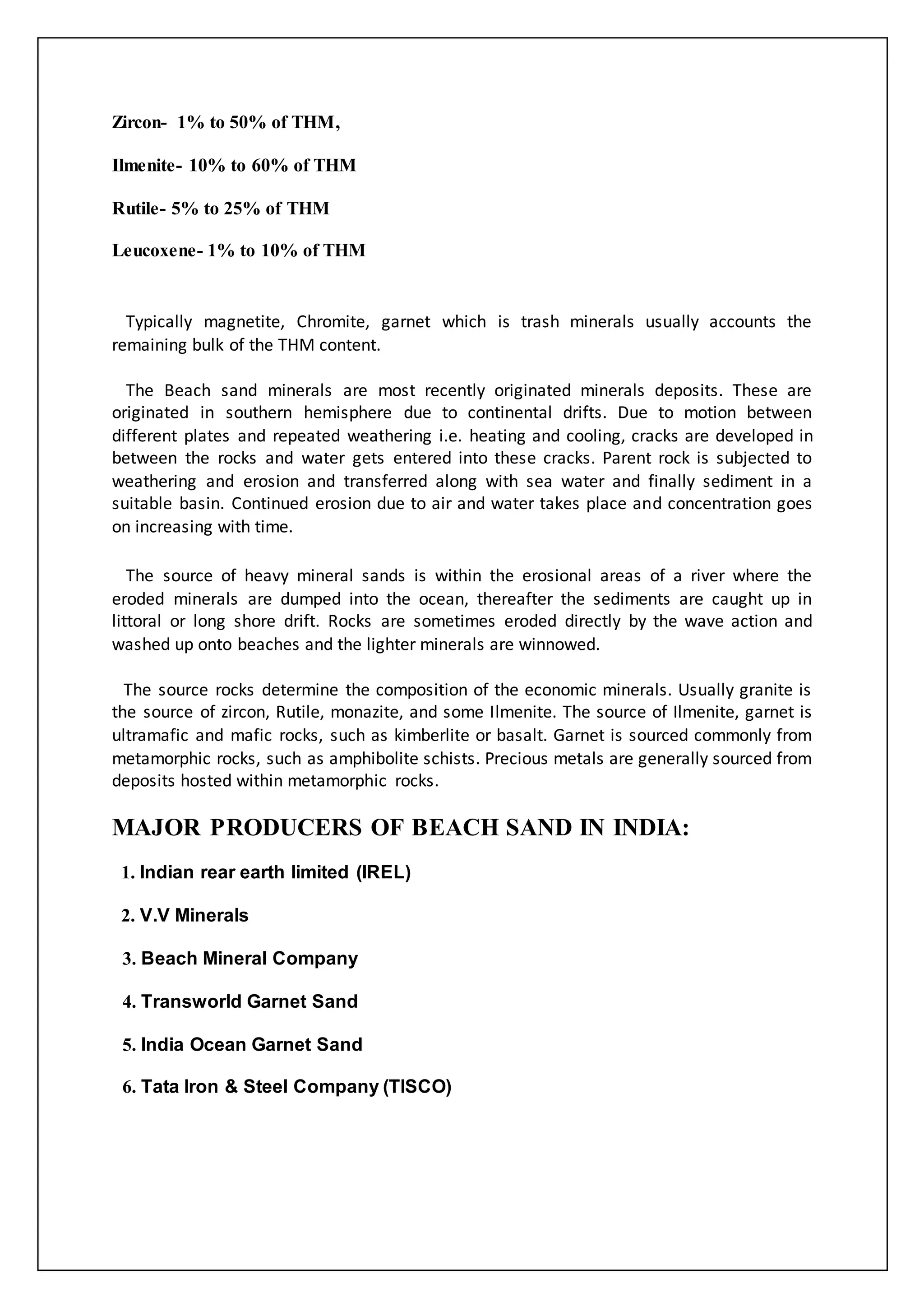 MONAZITE PROCESSING PLANT AT IREL CHATTRAPUR OVERVIEW BY JIBAN NATH ...