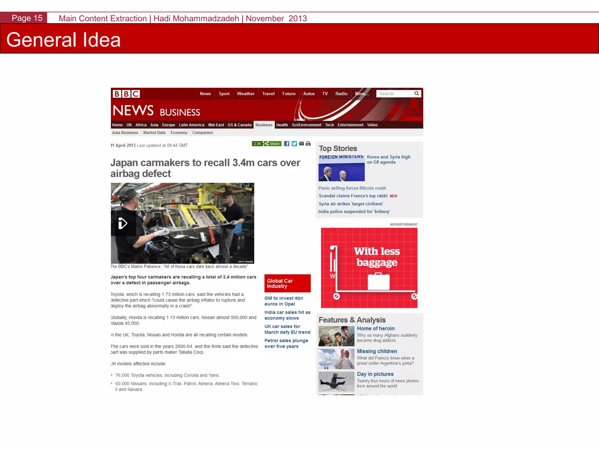 Improving Retrieval Accuracy in Main Content Extraction from HTML Web Documents | PPT