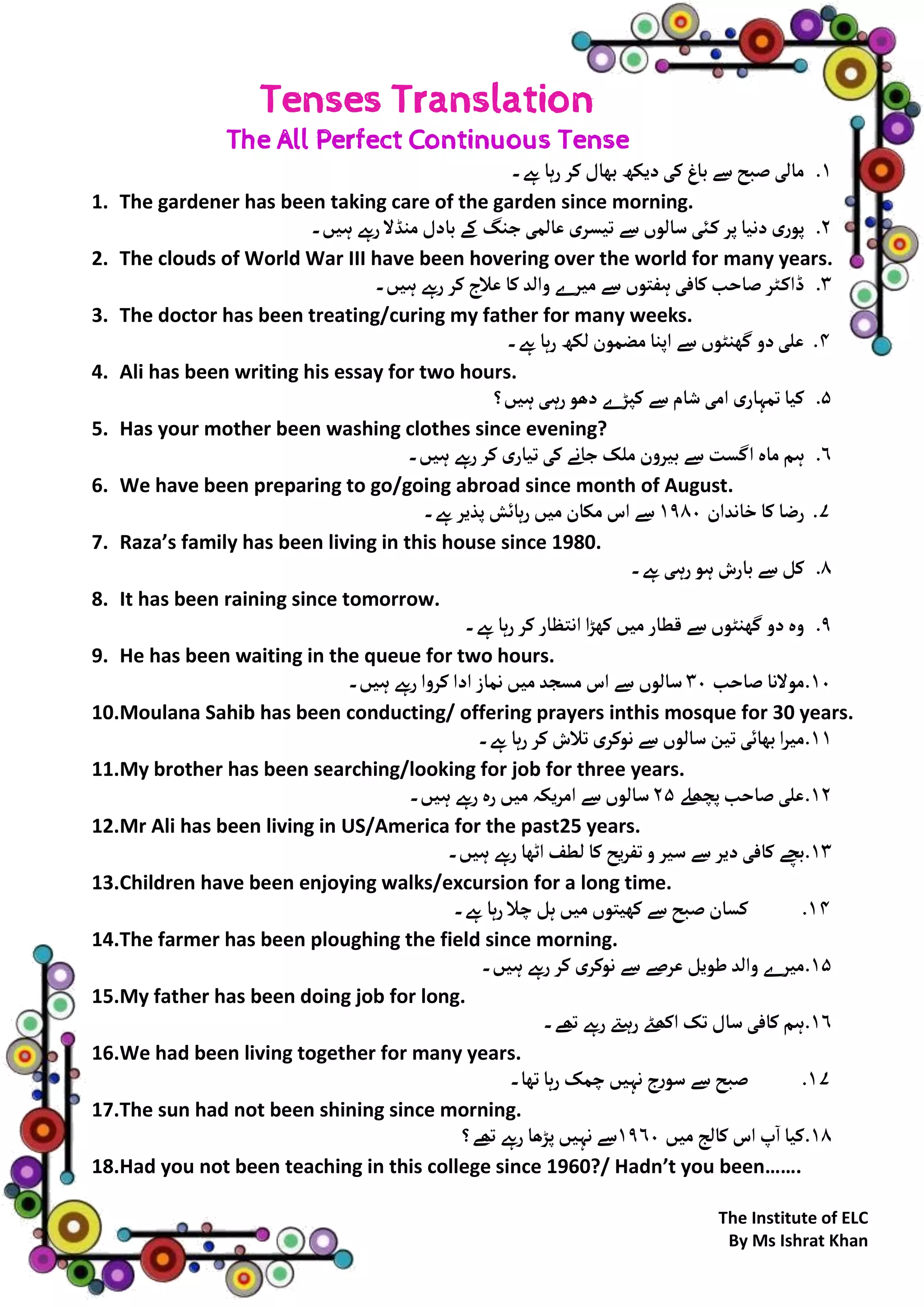 700 Sentences Translation from Urdu to English | PDF
