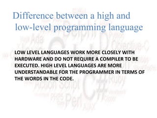 Presentation on Programming Languages. | PPT