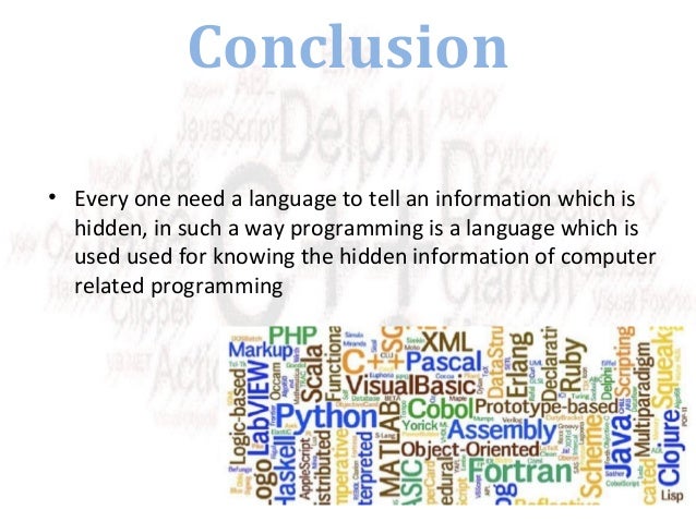 Presentation on Programming Languages. Presentation on Programming Languages.