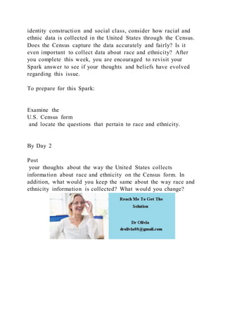 Main Discussion United States CensusDefining your racial and | DOCX