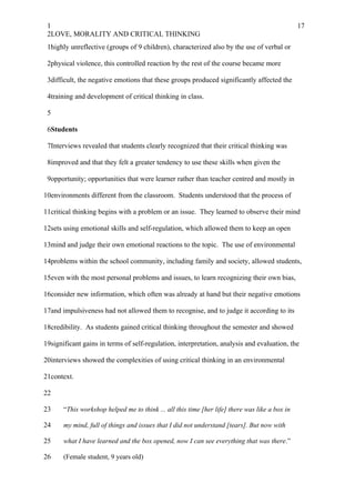 LOVE AND CRITICAL THINKING | PDF