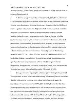 LOVE AND CRITICAL THINKING | DOC