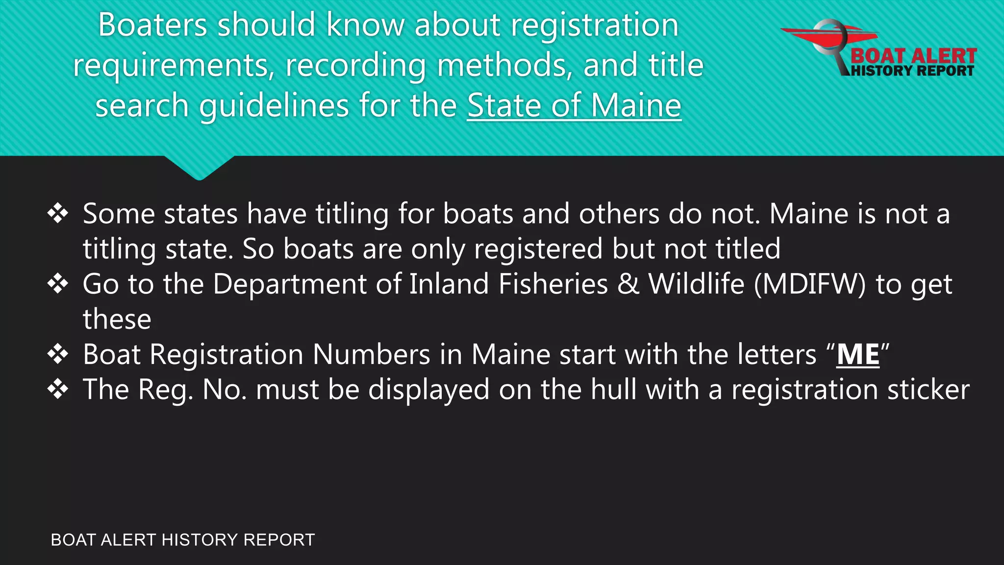 Maine boat registration | PPT
