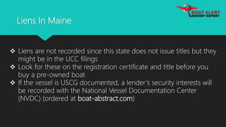 Maine boat registration | PPTX